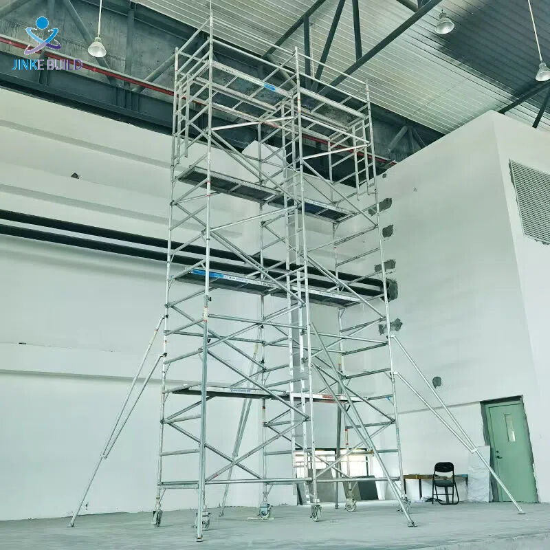 Hot Selling Aluminum Work Platform Scaffolding For Construction 6 12 Meter Aluminium Scaffolding